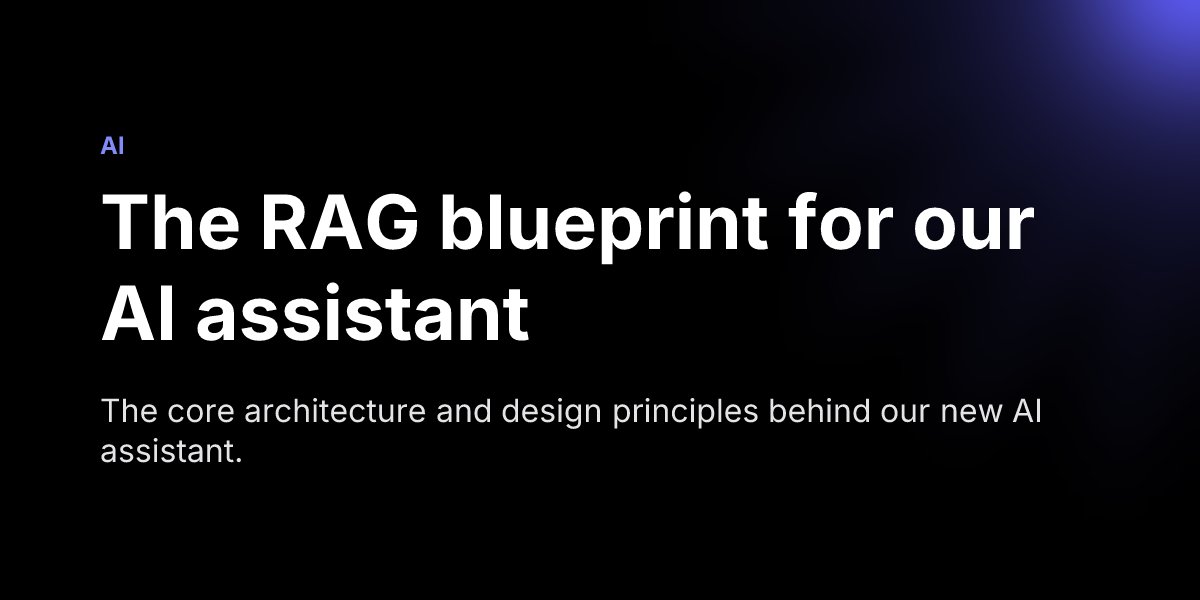The RAG blueprint for our AI assistant | MLBL - Tailored Cloud Solutions